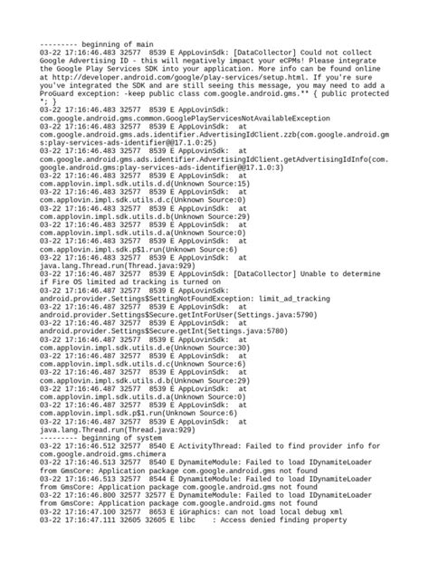 Eegame Logcat Pdf Computing Software
