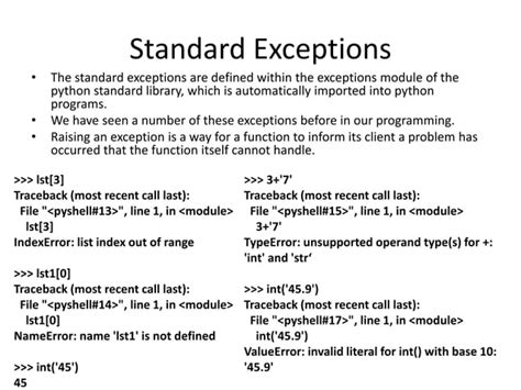 Exception Handling In Python Programmingpptx