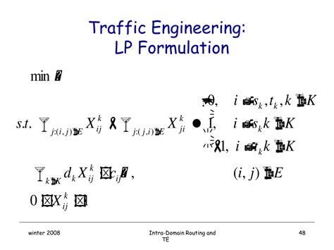 PPT Intra Domain Routing Traffic Engineering Internet Routing Protocol Review PowerPoint