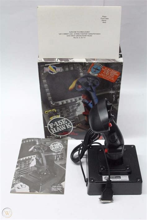 F 15e Hawk Tactical Control Stick Suncom Technologies Flight Simulator Joystick 1792147317