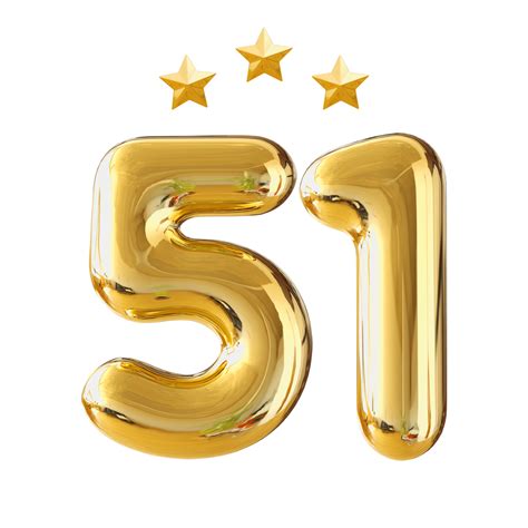 51 anni anniversario numero 11287820 PNG