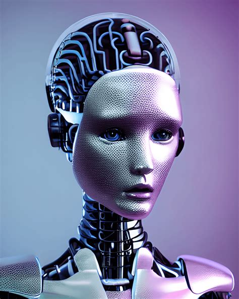 Digital Graphic Chatbot Artificial Intelligence Ai Prompt Building Female Robot Full Body