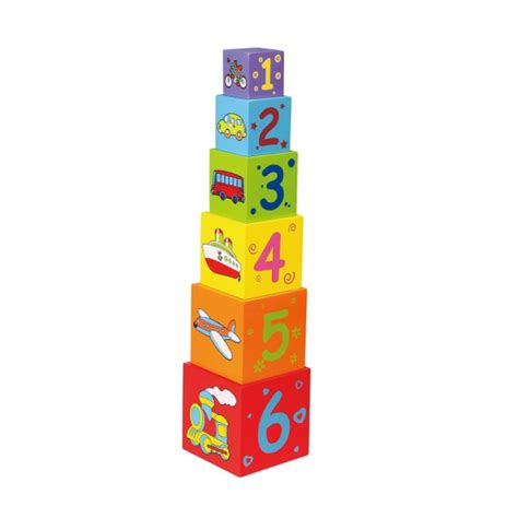 Colourful Nesting Stacking Blocks I Love Wooden Toys