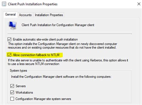 automatic site wide client push doesn t execute microsoft qanda