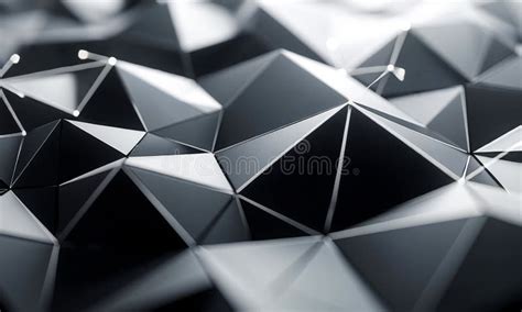 Dynamic Polygon Mesh Reveal Futuristic Abstract Animation Stock