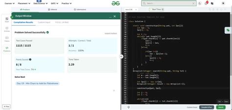 Gfg160 Gfg160 Geekstreak2025 Kmp Dsa Java 100daysofcode
