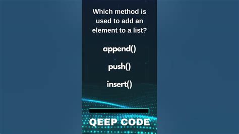 Which Method Is Used To Add An Element To A List Python Append