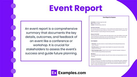 9 Event Report Examples To Download