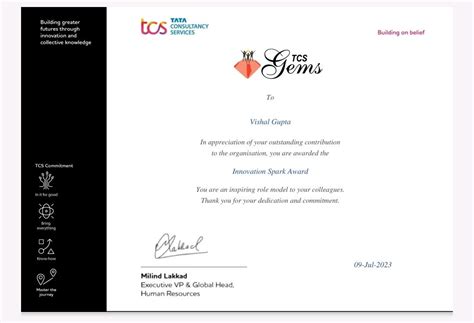 Vishal Gupta On Linkedin Innovation Tcs Skillup