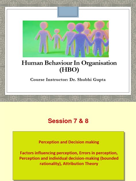 Session 7 8 Perception And Individual Decision Making Pdf