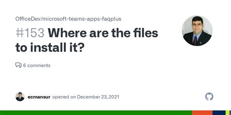 Where Are The Files To Install It · Issue 153 · Officedevmicrosoft