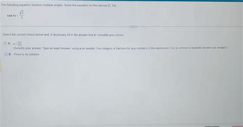 solved the following equation involves multiple angles