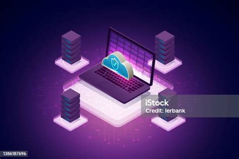 클라우드 스토리지의 랩톱 연결에 대한 보안 보호 데이터입니다 네트워크 보안에 대한 스톡 벡터 아트 및 기타 이미지 네트워크 보안 3차원 형태 0명 Istock