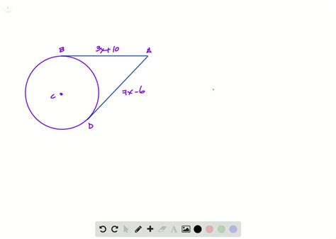 Solvedpoints B And D Are Points Of Tangency Find The Values Of X