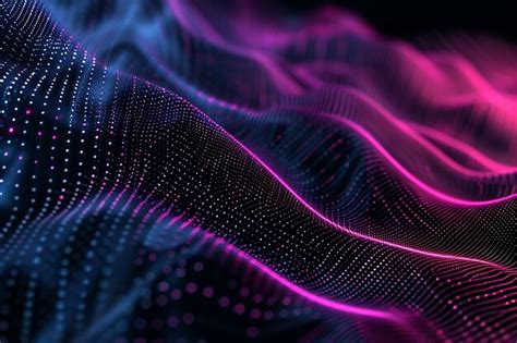 Premium Photo Vibrating Wave Patterns On Black Premium Photo Vibrating Wave Patterns On Black