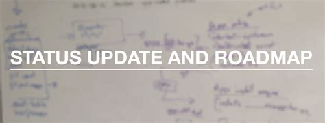 status update and roadmap pusher blog