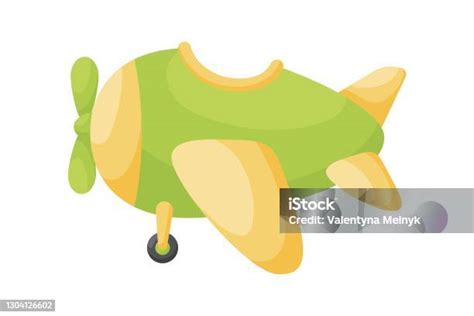 흰색 배경에 귀여운 녹색 노란색 비행기 어린이 카드 베이비 샤워 생일 초대장 집 인테리어를위한 만화 수송 만화 스타일의 밝은 색상의 유치한 벡터 일러스트레이션 0명에 대한