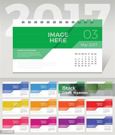 책상 달력 심플한 컬러풀 플랫 미니멀 한 우아한 책상 캘린더 템플릿 0명에 대한 스톡 벡터 아트 및 기타 이미지 0명