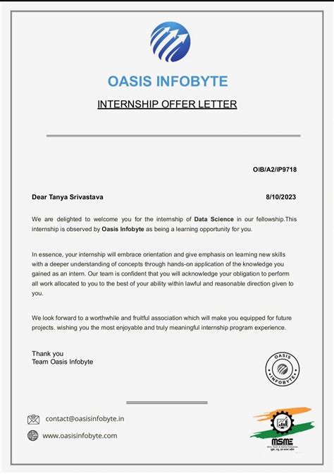 Tanya Srivastava On Linkedin Oasisinfobyte Oasisinfobyte Oasisinfobyte Internship Datascience…