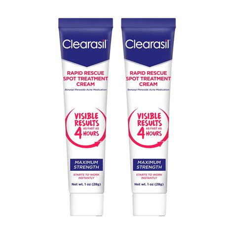 Clearasil Ultra Rapid Action Vanishing Acne Treatment Cream 1 Oz Pack