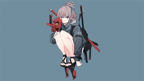 배경 화면 애니메이션 소녀들 원작자 미니멀리즘 간단한 배경 삽화 그림 2d Popman3580 2667x1500 Inrro 2280506 배경