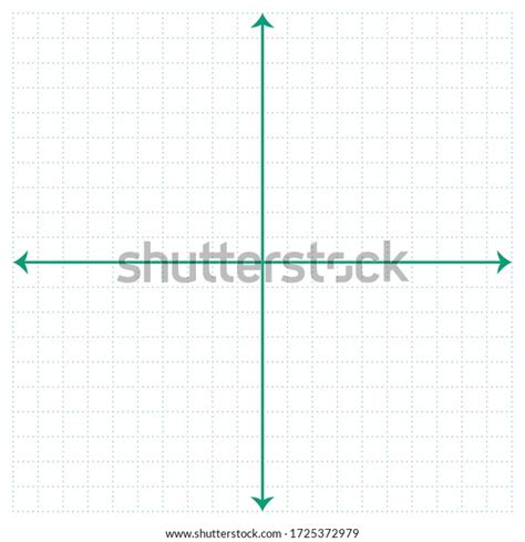 White Graph Paper Green Line X Stock Vector Royalty Free 1725372979 Shutterstock