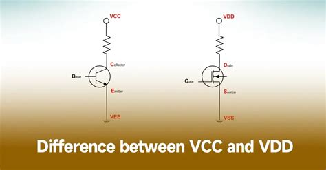 What Is The Difference Between Vcc And Vdd In Microcontroller Pins