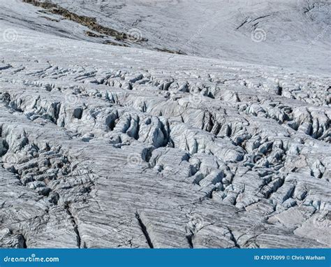 Crevasses In A Glacier Stock Image Image Of Climate 47075099