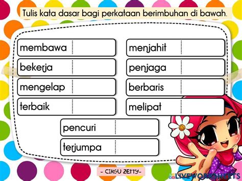 Latihan Kata Dasar Worksheet Live Worksheets Porn Sex Picture