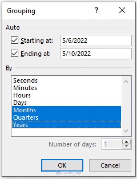 how to group dates in excel chart 3 easy ways exceldemy