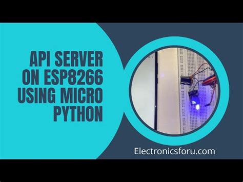 API Server On ESP8266 Using Micropython Full DIY Project