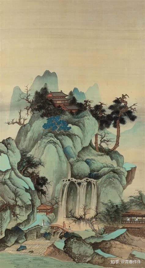 张大千的极品青绿山水绝妙 知乎