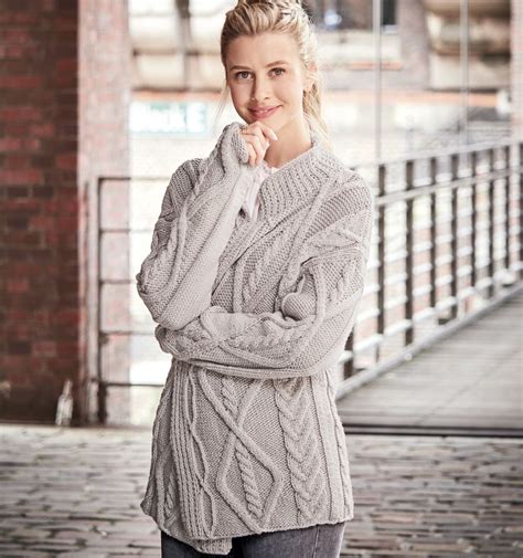 Кардиган с сочетанием узоров из «кос Кардиган Шарф кардиган Модные стили