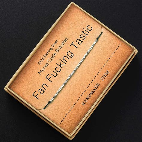 Morse Code Bracelet Fan Fucking Tastic Hidden Message Matching Couples Custom Bracelets Etsy