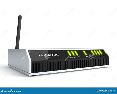 Wireless ADSL Router Stock Illustration Illustration Of Firewall