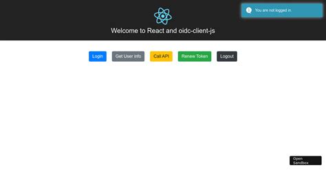 React Oidc Client Js Codesandbox