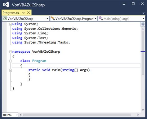 Von Vba Zu C Erste Anwendung Und Variablen Visual Basic Entwickler