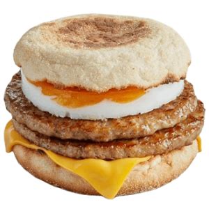 Double Sausage And Egg Mcmuffin Mcdonalds Price Calories
