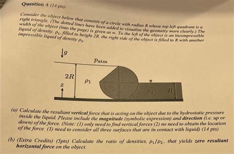Solved Consider The Object Below That Consists Of A Circle
