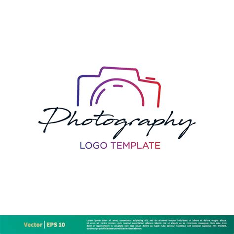 Photography Icon Vector Logo Template Illustration Design Vector Eps