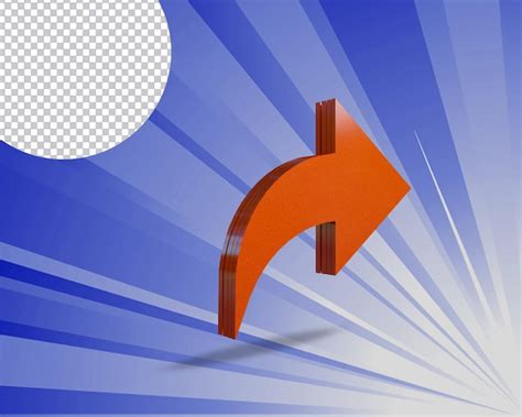 Premium Psd 3d Rendering Arrow Icon