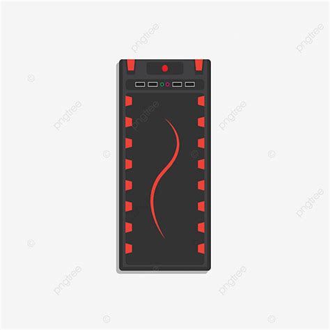 Cpu Tower Computer Vector Cpu Computer Komputer PNG And Vector With Transparent Background