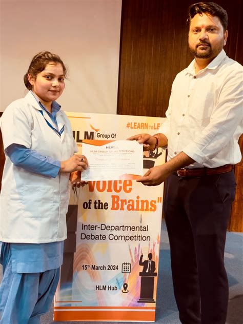 Dheeraj Parashar On Linkedin Hlm Group Of Institutions Organised An Inter Departmental Debate