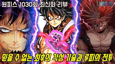 원피스 1030화 최신화 풀버전 리뷰 믿을 수 없는 최후의 능력 각성 기술과 끝나지 않은 루피의 전투 Youtube