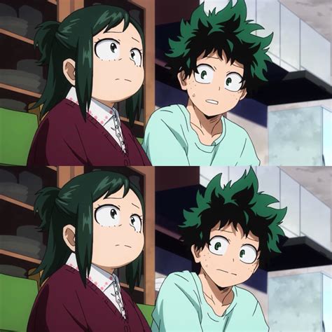 Midoriya Inko And Midoriya Izuku Boku No Hero Academia Anime Hero Academia Characters My