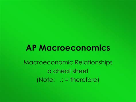 Ppt Ap Macroeconomics Powerpoint Presentation Free Download Id 6721767