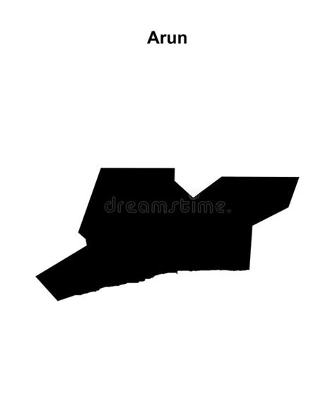 Arun Outline Map Stock Illustration Illustration Of Kingdom 371641376