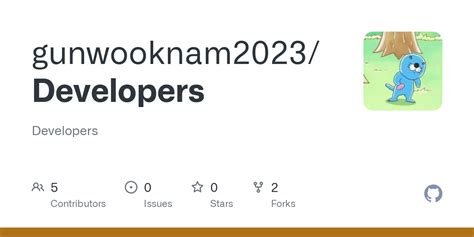 Github Gunwooknam2023developers Developers