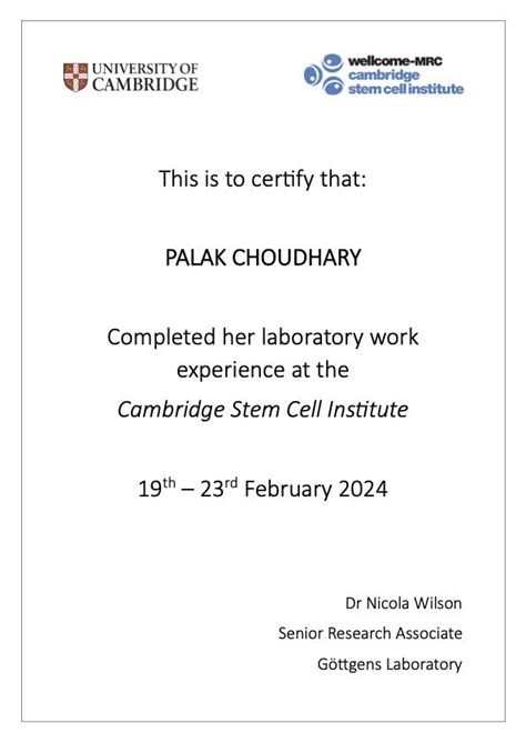 palak choudhary on linkedin i have done a 5 day work experience during