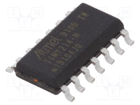 Attiny214 Ssn Microchip Technology Ic Avr Microcontroller So14